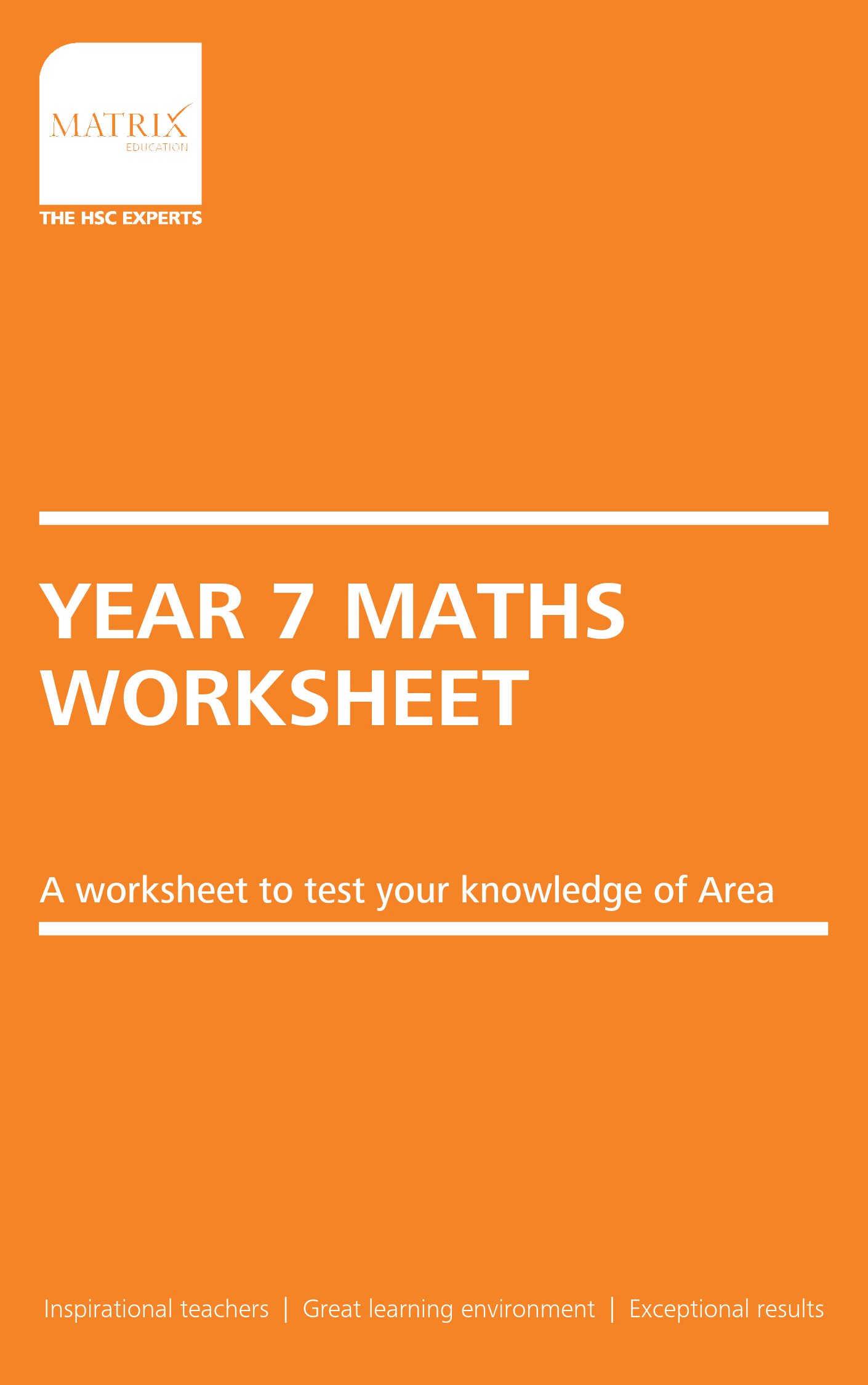 Part 6: Area | Year 7 Maths Guide | FREE Worksheet