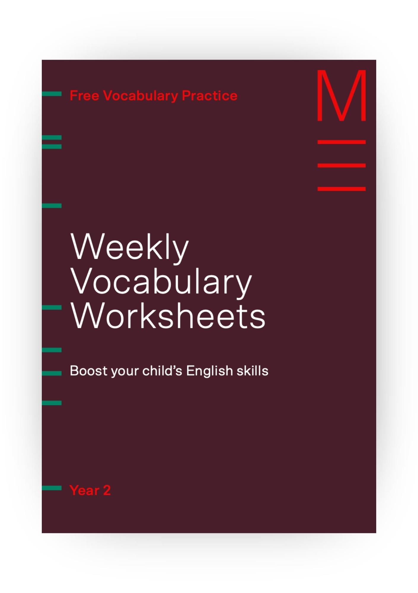 Free Year 2 Vocabulary Worksheets Downloadable
