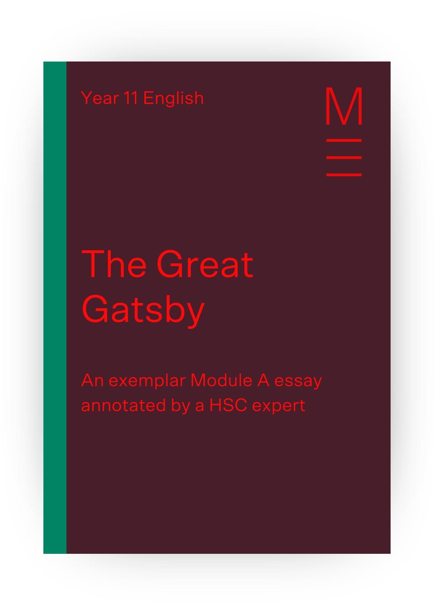 Free Great Gatsby Annotated Essay Downloadable