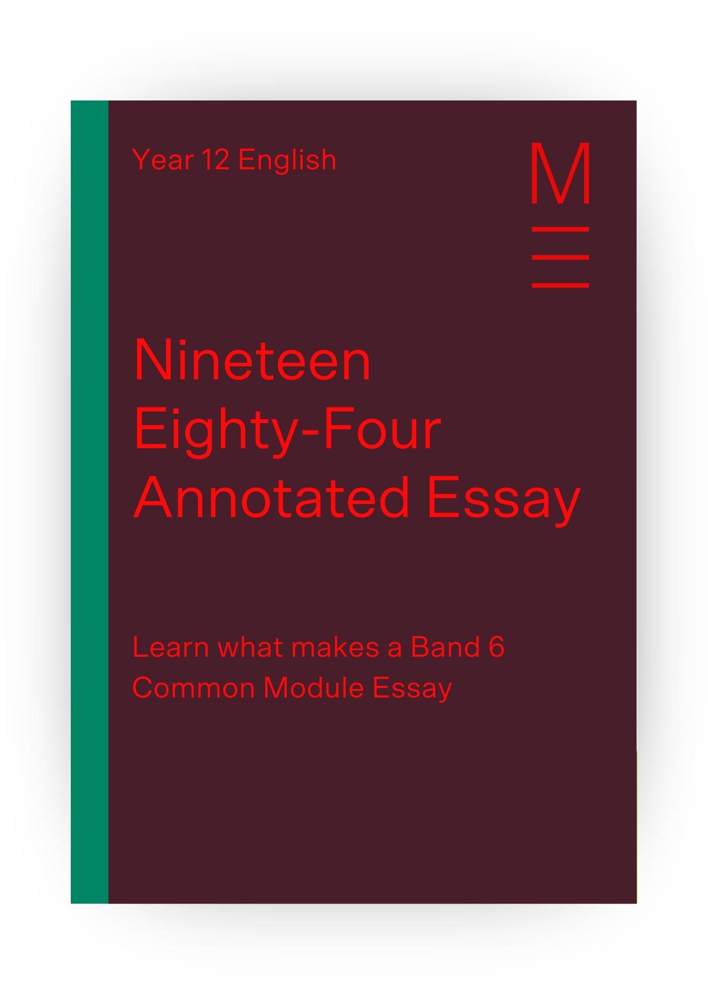 Free 1984 Annotated Essay Downloadable