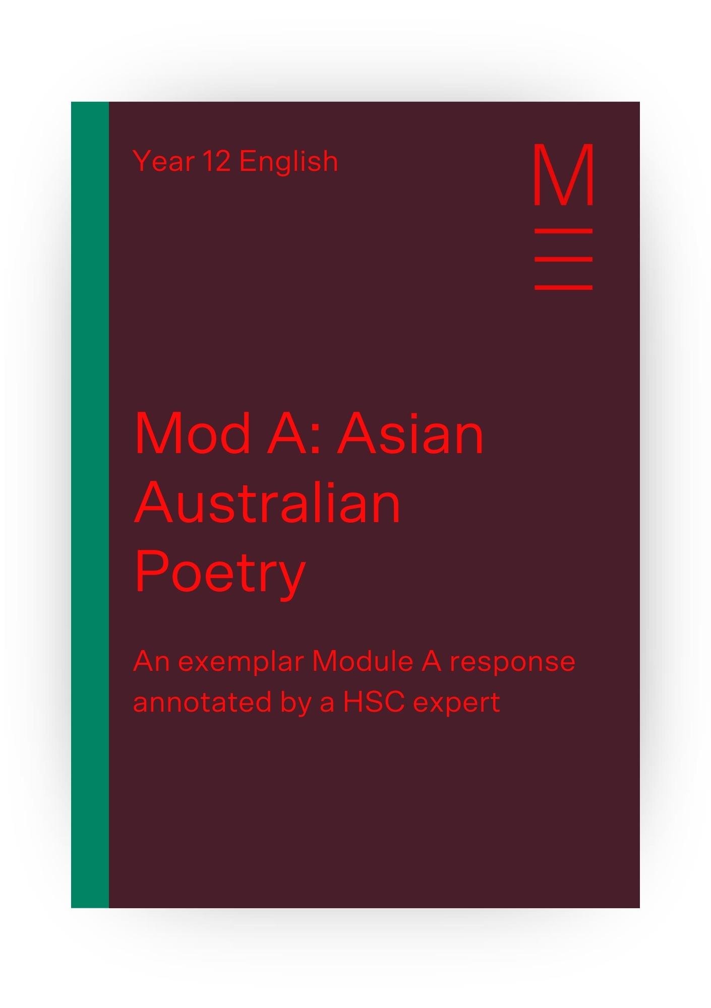 Free Annotated Asian Australian Poetry Essay Downloadable