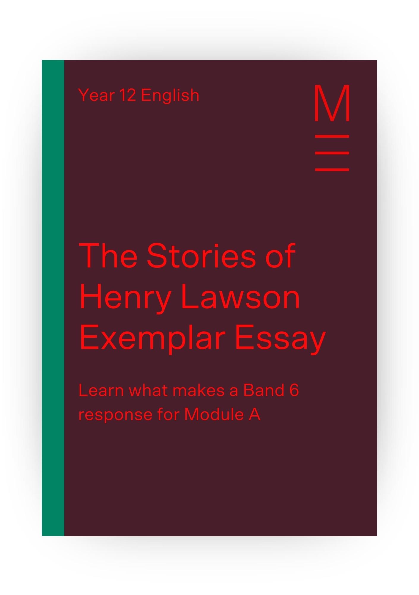 Free Henry Lawson Annotated Essay Downloadable