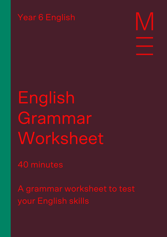 Free Year 6 Grammar Worksheet Downloadable