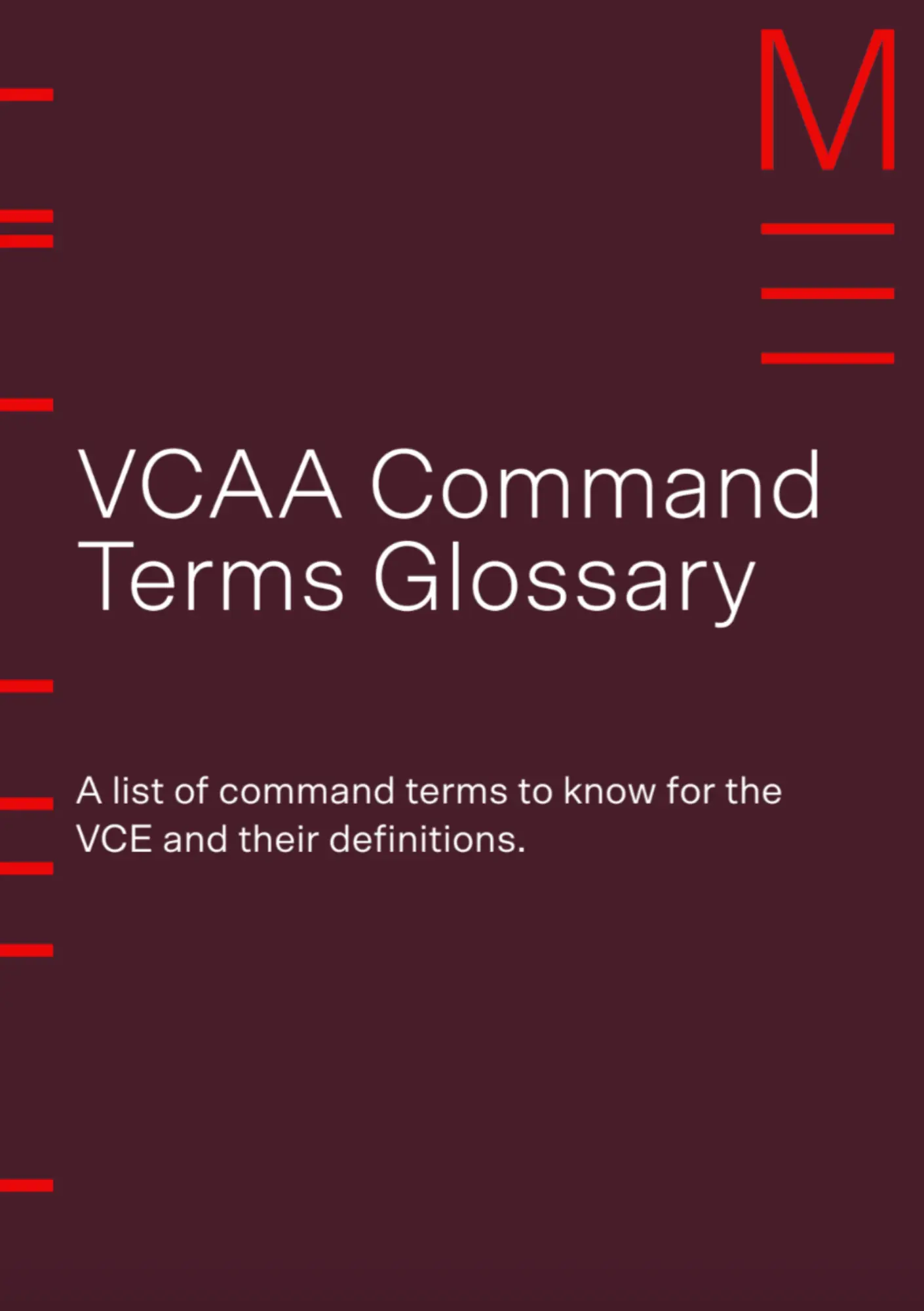 How to Respond to VCAA Command Terms for VCE