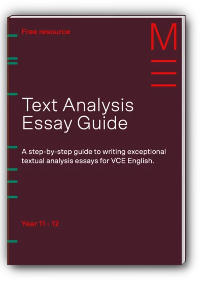 VCE English Text Analysis Essay Guide Download