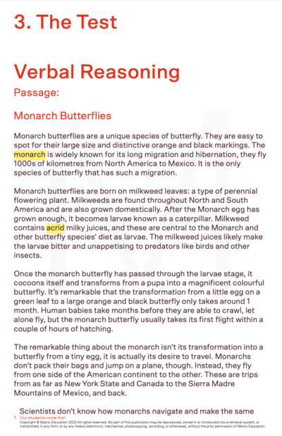 Year 3 OC Prep Readiness Test Downloadable - Matrix Education