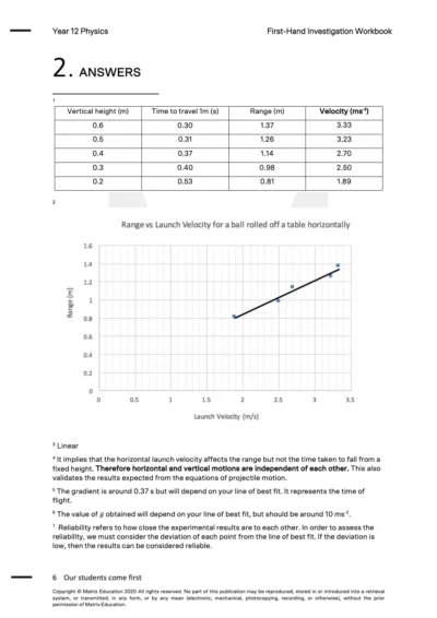 Physics Practical Skills Workbook - Matrix Education